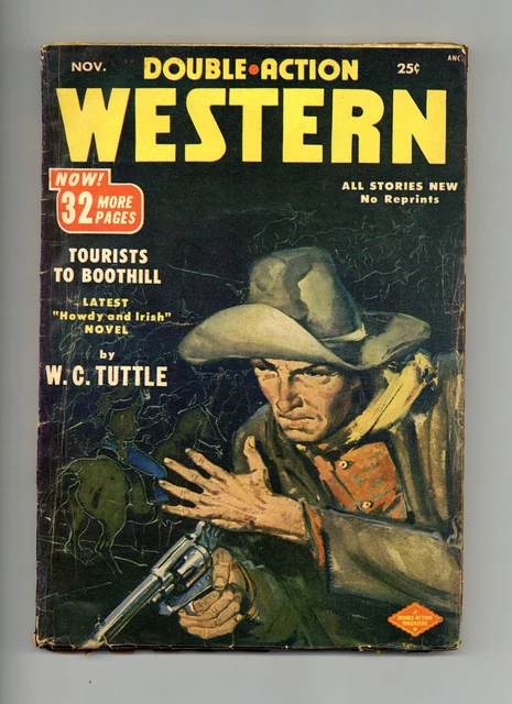 DOUBLE-ACTION WESTERN MAGAZINE Pulp Nov 1952 Vol. 20 #2 VG £15.91 ...