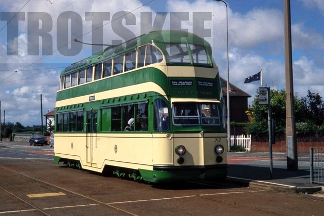 35MM SLIDE BLACKPOOL Transport Single Decker Tram Strassenbahn 717 2008 Orig £4.98 - PicClick UK