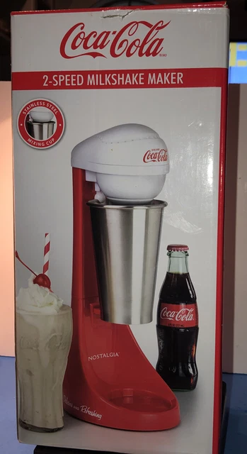 NOSTALGIA COCA-COLA 2 Speed Milkshake Maker 1950s Style Blender NEW ...