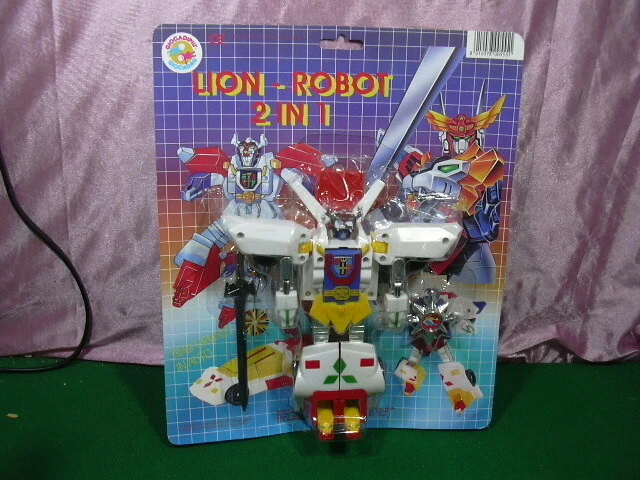 LION ROBOT GOLION CAR TRANSFORMERS '90 VOLTRON BOOTLEG FAKE 17 cm MINT ...