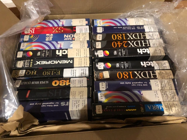 20 USED 'BLANK' VHS video cassette tapes £13.99 - PicClick UK 20 USED 'BLANK' VHS video cassette tapes £13.99 - PicClick UK