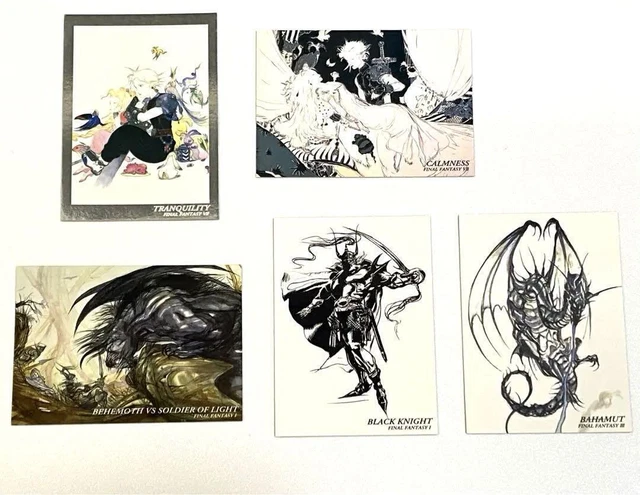 CARTE YOSHITAKA AMANO Final Fantasy Art Museum FF7 FF3 FF1 EUR 64,63 ...