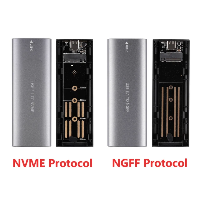 M.2 NGFF NVME SSD Hard Disk Case Enclosure to USB 3.1 GEN2 External Case Adapter $16.86 ...