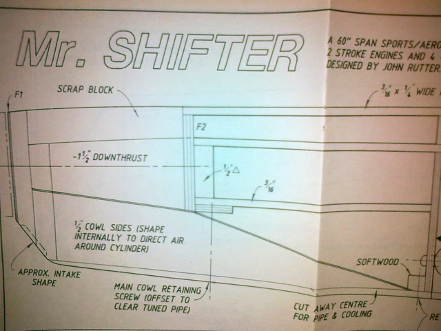 MODEL AIRCRAFT PLAN Mr Shifter Aerobatic Model By J Rutter £4.00 ...