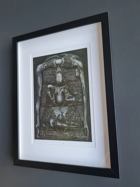 HR GIGER ALIEN Xenomorph Facehugger Necronomicon Bild Kunstdruck Poster ...