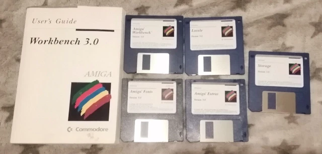Vintage Commodore Amiga 1200 Workbench 30 User Guide And 5 Disks £700 Picclick Uk 