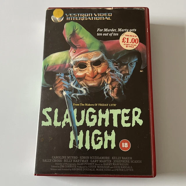 SLAUGHTER HIGH VHS Horror Big Box Ex Rental Video Vestron £44.99 - PicClick UK