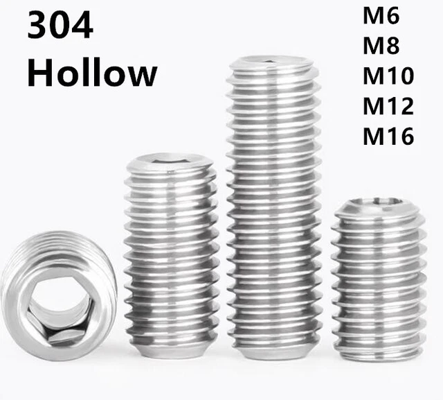 M6 M8 M10 M12 M16 Stainless Steel Hex Socket Set Screw Grub Hollow Screws Bolts EUR 11,59 ...
