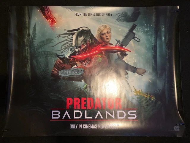 PREDATOR BADLANDS ORIGINAL Cinema Quad Poster £10.80 - PicClick UK