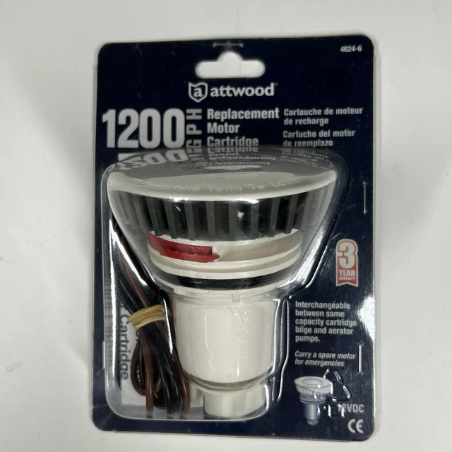 ATTWOOD TSUNAMI T-1200 Replacement Motor Pump Cartridge 1200 GPH 4624-6 NEW $55.84 - PicClick CA