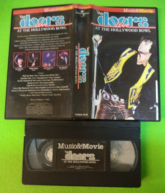 VHS THE DOORS Live at the hollywood bowl 1987 JIM MORRISON no cd mc (VM4) EUR 11,99 - PicClick IT