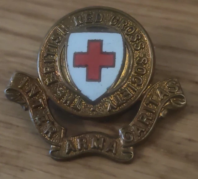 BRITISH RED CROSS Society Cap Badge Enamelled Officers ? £12.50 ...