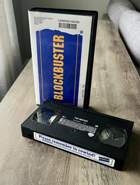 THE MATRIX VHS Blockbuster Video Clamshell Rental Case Great Condition ...