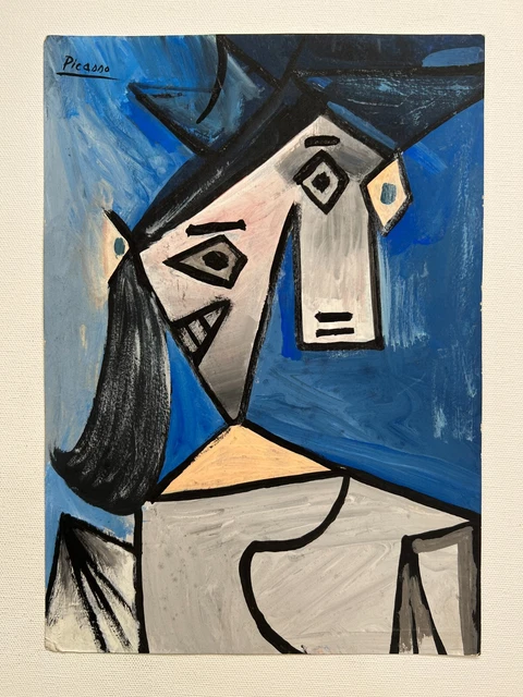 PABLO PICASSO DRAWING On Paper (handmade) Signed And Stamped Vtg Art ...