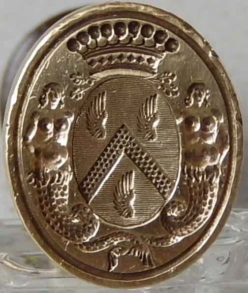 SCEAU, CACHET, ARMOIRIES, Couronne COMTALE. 19éme. EUR 160,00 - PicClick FR