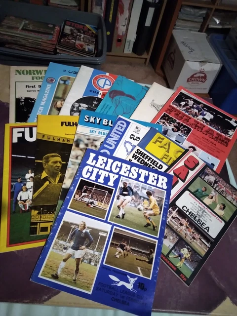 CHELSEA AWAY FOOTBALL Programmes x 13 All 1970's All listed Lot 2 £4.99 ...