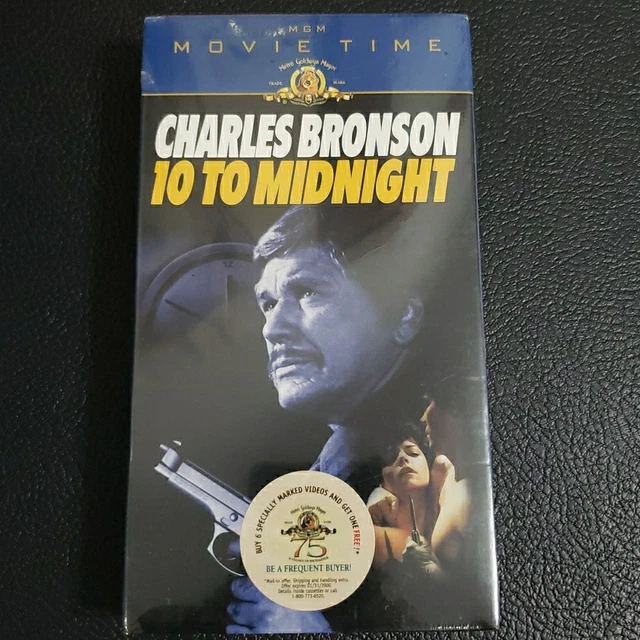 10 TO MIDNIGHT (vhs) Charles Bronson, Andrew Stevens, Lisa Eilbacher ...