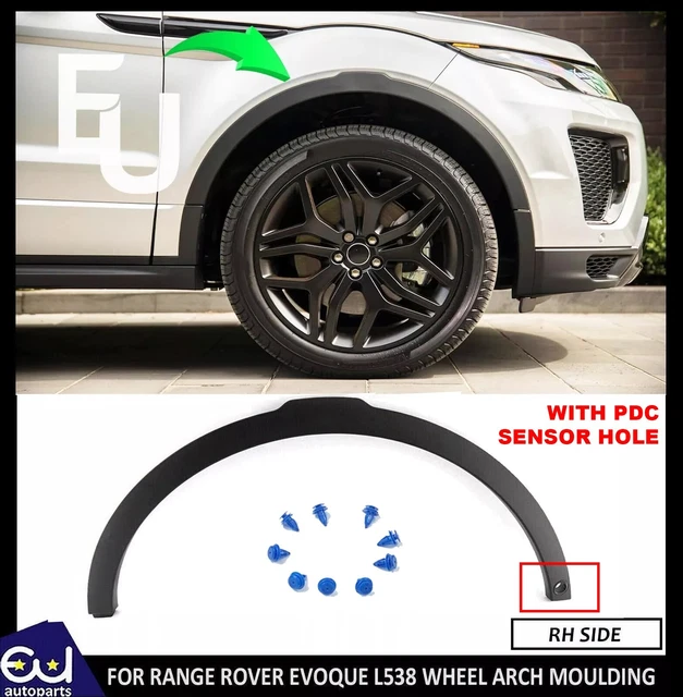 FOR RANGE ROVER Evoque L538 Front Wheel Arch Extension W/Pdc R/H 2011 ...