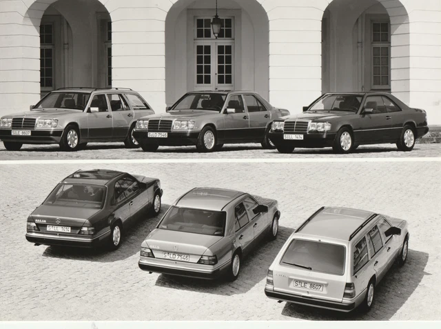 MERCEDES BENZ PHOTO E-Class W124 model range factory photo press photo ...
