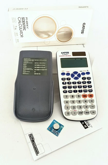 EATES FC-82ESC ADVANCED SOLAR Scientific Calculator B'day GIFT / BACK ...