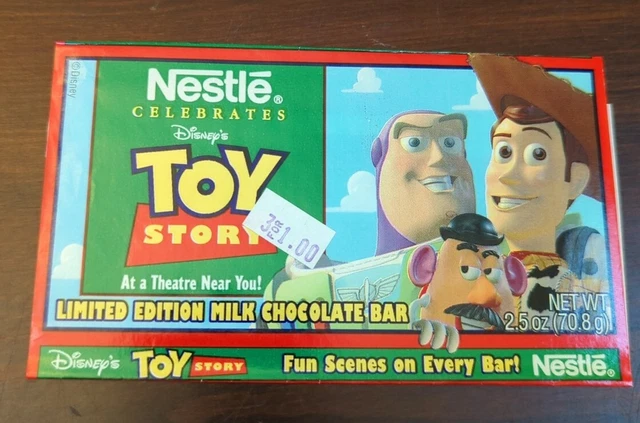 VTG NESTLE CELEBRATES Disney Toy Story Limited Edition Chocolate Bar ...