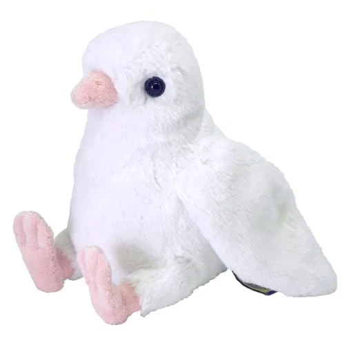 SUN LEMON FLUFFIES White Dove Plush S P-9582 5x7x6in Bird Toy Gift £29. ...