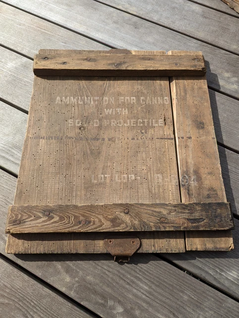 COUVERCLE CAISSE MUNITION us 37mm WW2 solid shot Stuart AM8 EUR 25,00 ...