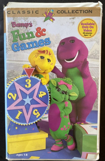 BARNEY - BARNEYS Fun and Games (VHS, 1996) Pre-owned FAST SHIPPING $9. ...