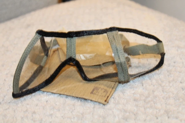 WW2 ORIGINAL GERMAN Army Dust Goggles With Pouch Dated 1944 ...