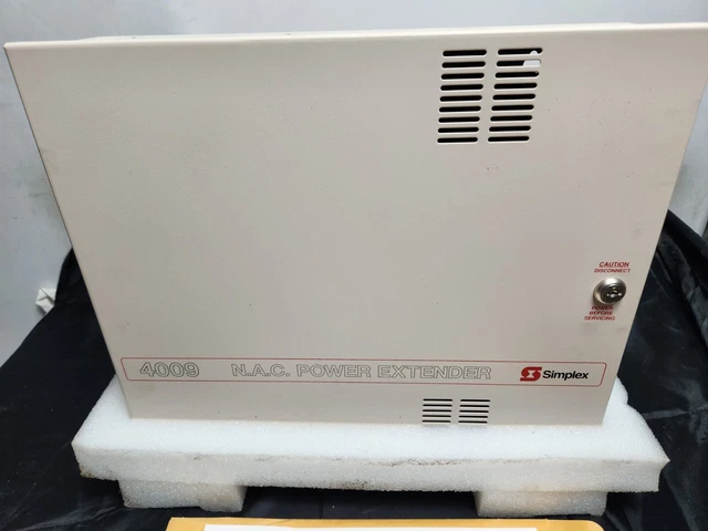 SIMPLEX 4009-9201 NAC Power Extender Fire Alarm Power Supply (NEW OUT ...