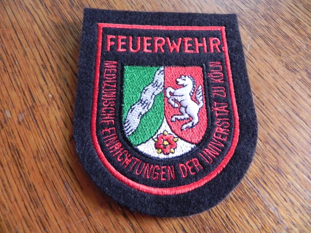 FW MEDIZINISCHE EINRICHTUNGEN Uni Köln Patch Ärmelabzeichen Abzeichen Feuerwehr EUR 9,00 ...