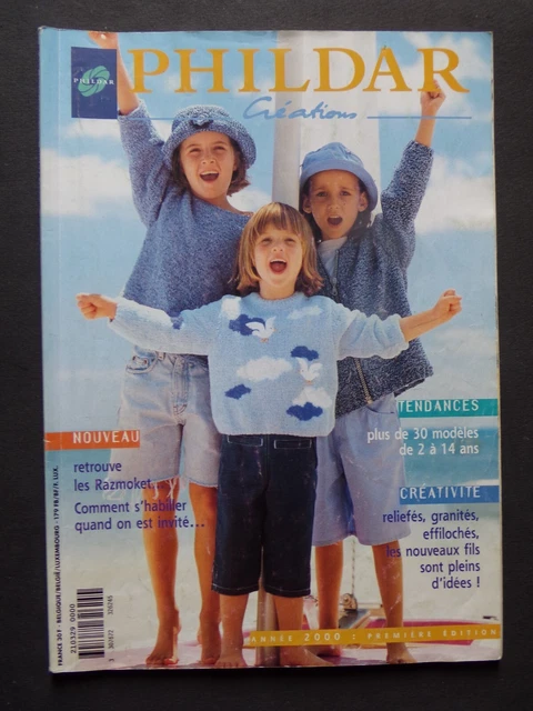 § CATALOGUE ANCIEN laine tricot PHILDAR n° 329 - enfants - printemps été 2000 EUR 6,00 - PicClick FR