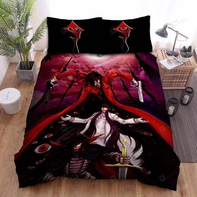 HELLSING CHARACTERS WITH The Bats Art Quilt Duvet Cover Set Kids Doona ...
