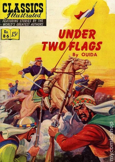 CLASSICS ILLUSTRATED 086 Under Two Flags #2 bon état 1951 image stock ...