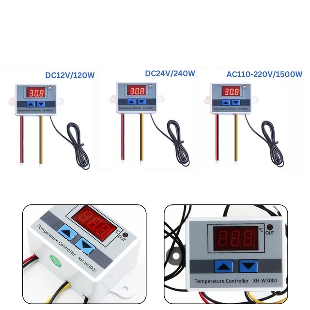 BRAND NEW TEMPERATURE Switch DC12V/120W DC24V/240W Dual Temperature ...