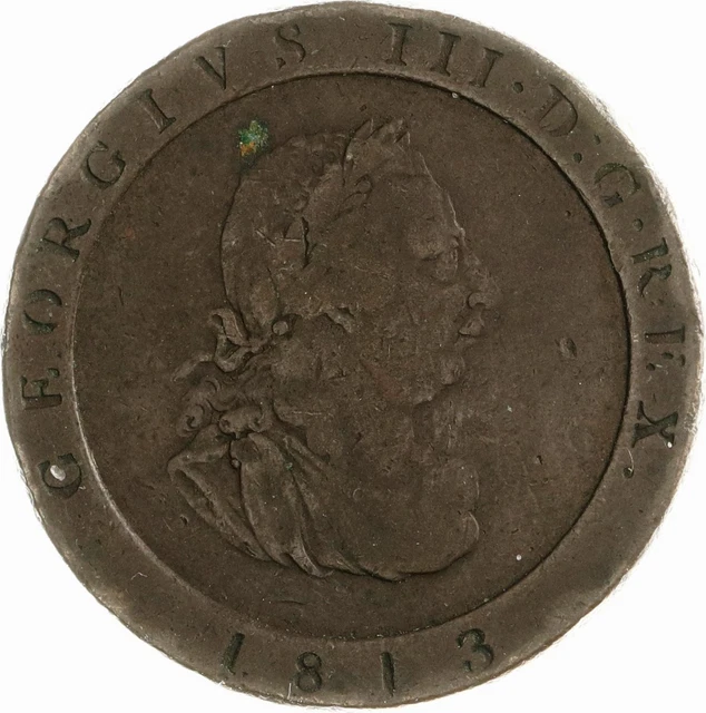 GREAT BRITAIN ISLE of Man IOM - Halfpenny 1813 - Georg III. EUR 12,30 ...