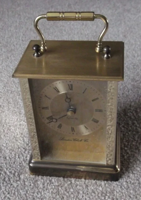 LONDON CLOCK CO Vintage Quartz Mantel Carriage Clock with Roman ...
