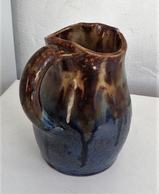 PETIT PICHET ANCIEN Joseph TALBOT, la BORNE, GRES BLEU,COULURES, vert ...