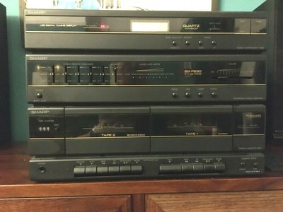 VINTAGE SHARP HI-FI Midi System SG FS30E, with Matsui Speakers £22.00 ...