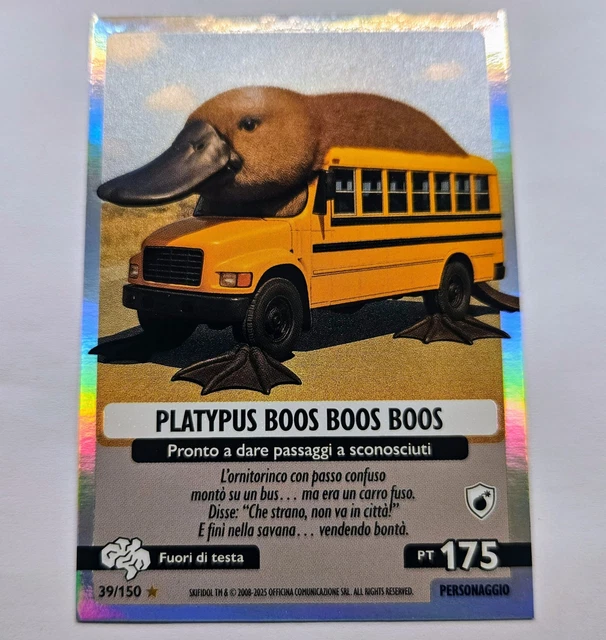 SKIFIDOL ITALIAN BRAINROT PLATYPUS BOOS BOOS BOOS 39 EUR 3,99 - PicClick IT