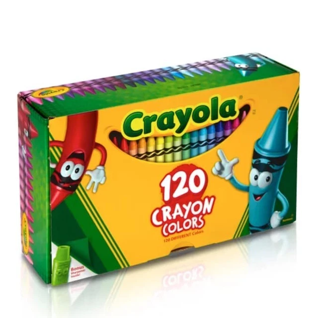CRAYOLA ULTIMATE CRAYON Collection Coloring Set 120 Count Kids Gift Set ...