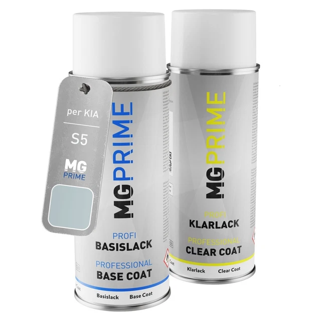 VERNICE PER AUTO Kit bomboletta spray per KIA S5 Beet Silver Mica ...
