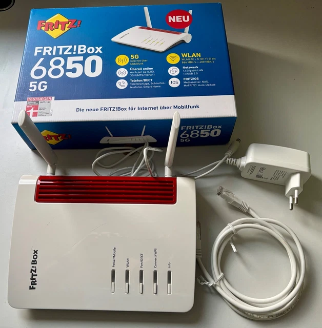 AVM FRITZ!BOX 6850 5G LTE Modem Router WLAN OVP gebraucht EUR 384,42 ...