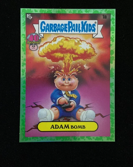 2025 TOPPS GARBAGE Pail Kids 40th Anniversary Adam Bomb Booger Green ...
