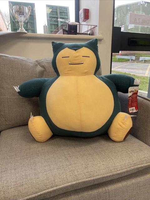 LARGE 45CM+ POKÉMON Snorlax Plush Toy - New, Wide & Soft Collectible ...