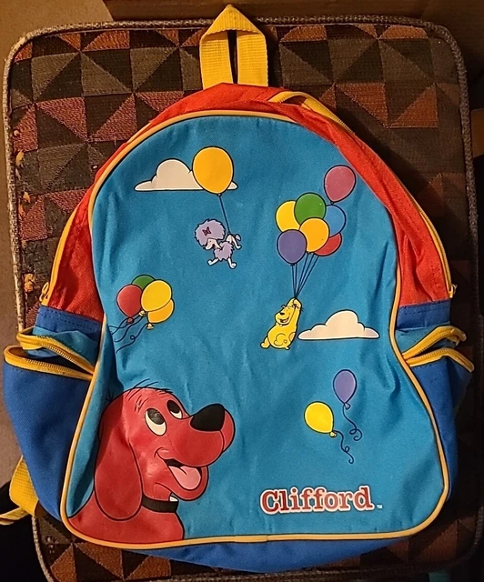 VINTAGE 2002 CLIFFORD The Big Red Dog Backpack Blue & Red Scholastic ...