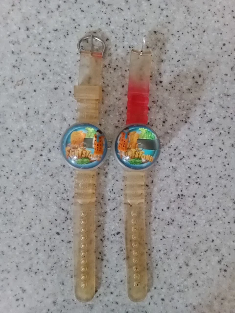 HULA HOOPS MEETS The Flintstones Promotional Wrist Watch X2 Need New ...