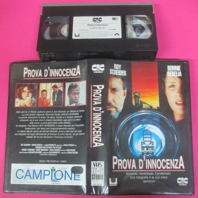 VHS FILM PROVA D'INNOCENZA 1991 Roy Scheider Bonnie Bedelia CAMPIONE ...
