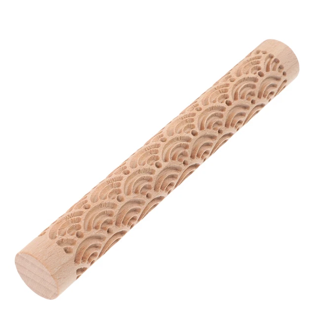 WOODEN DOUBLE ENDED Roller Clay Rolling Stick DIY Handle Baking Sticks ...