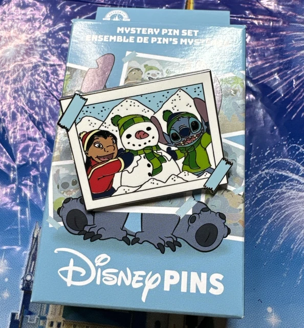 2024 Disney Parks Disney Lilo And Stitch Photograph Mystery Pin Snowman 4039